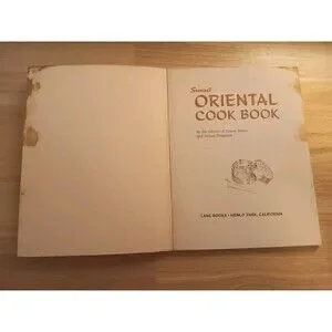 Other | Vintage 197 Sunset Oriental Cook Book Chinese Japanese Korean ...